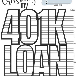 401K Loan Payoff, Debt Free Savings Goal, Money Challenge, Budget ...