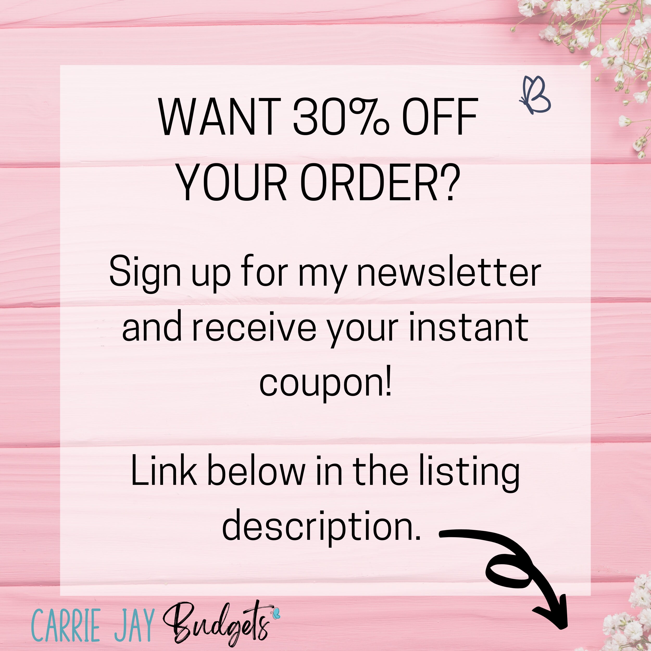 Planner Sticker Savings Challenge Full Sidebar | 12 Months | Savings ...