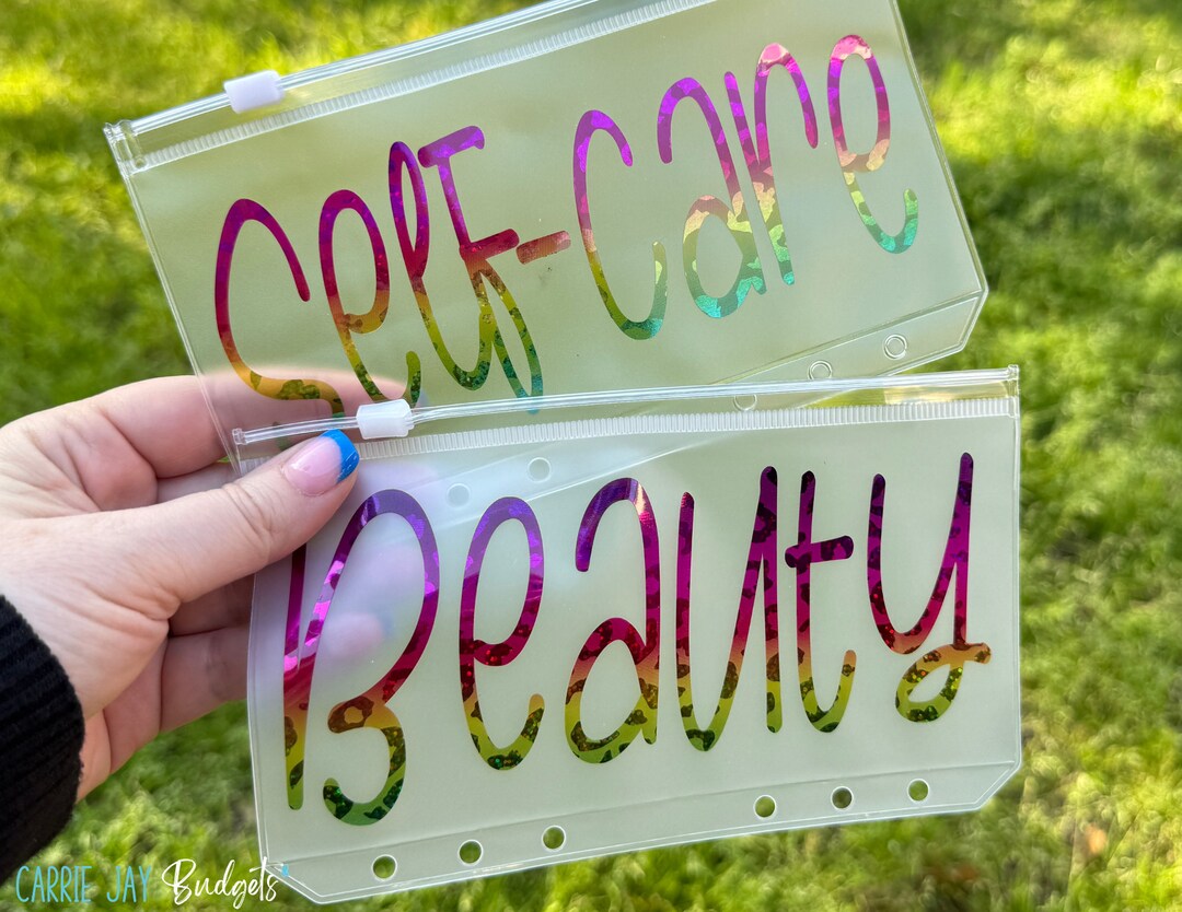 A6 Clear Cash Envelopes Zipper Envelopes Budgeting Cash Stuffing ...