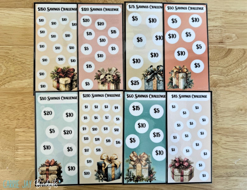 Christmas Savings Challenge Bundle, A6 Cash Budget Binder - Etsy