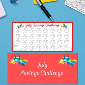July Savings Challenge for A6 Cash Envelopes Budget Binder - Etsy