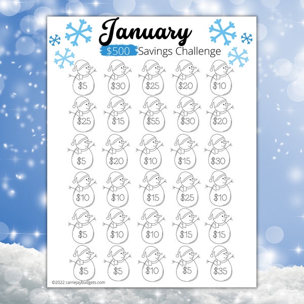 Winter Savings Challenge - Etsy
