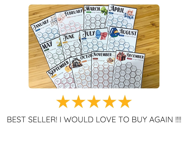 2026 Mini Savings Challenge Starter Set With Lovely A6 Binder | Set of ...