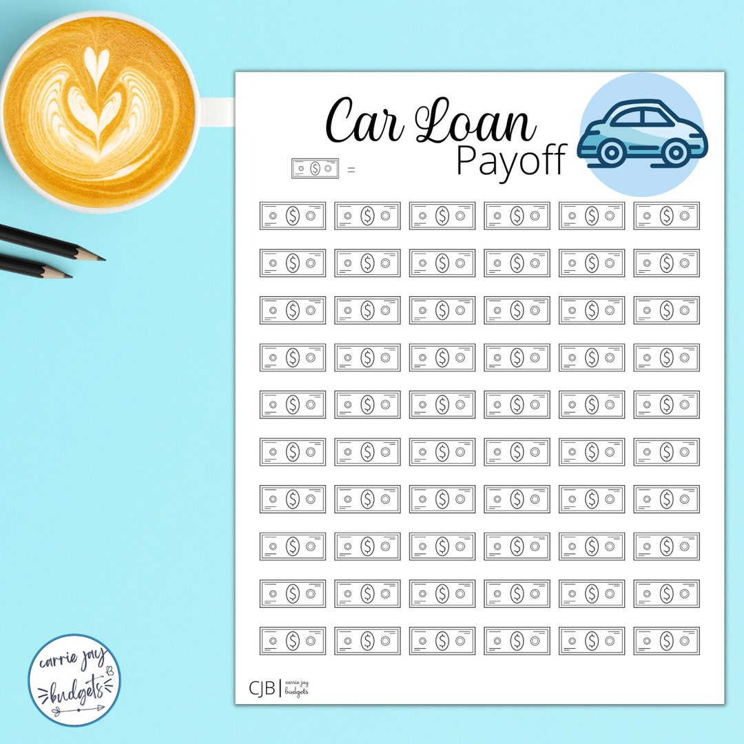 Car Payoff Printable Tracker, Money Savings Challenge (digital Download ...
