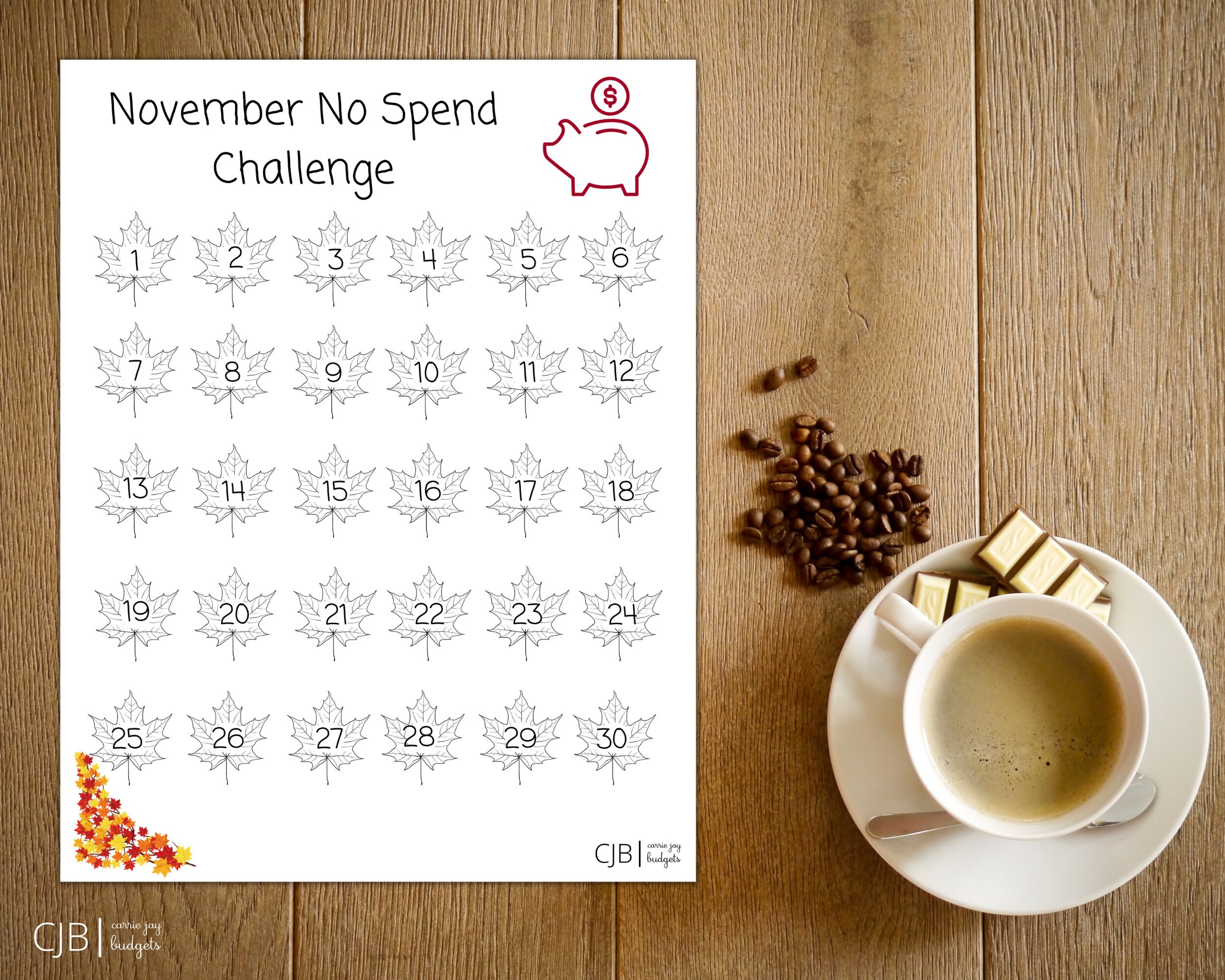 No Spend November Savings Challenge Budget Binder Bundle and - Etsy