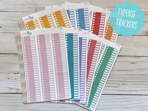 Budget Expense Tracker Stickers Planner Stickers Fits Erin - Etsy