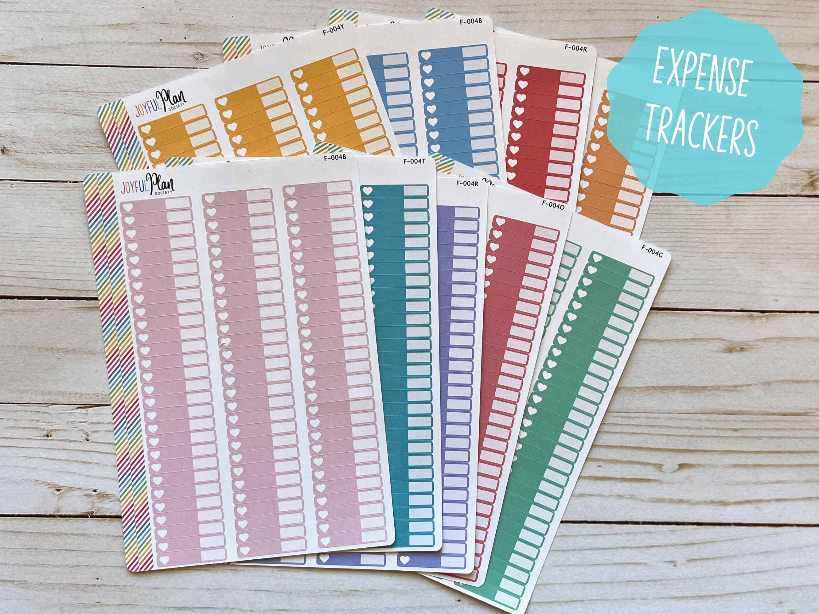 Budget Expense Tracker Stickers Planner Stickers Fits Erin - Etsy