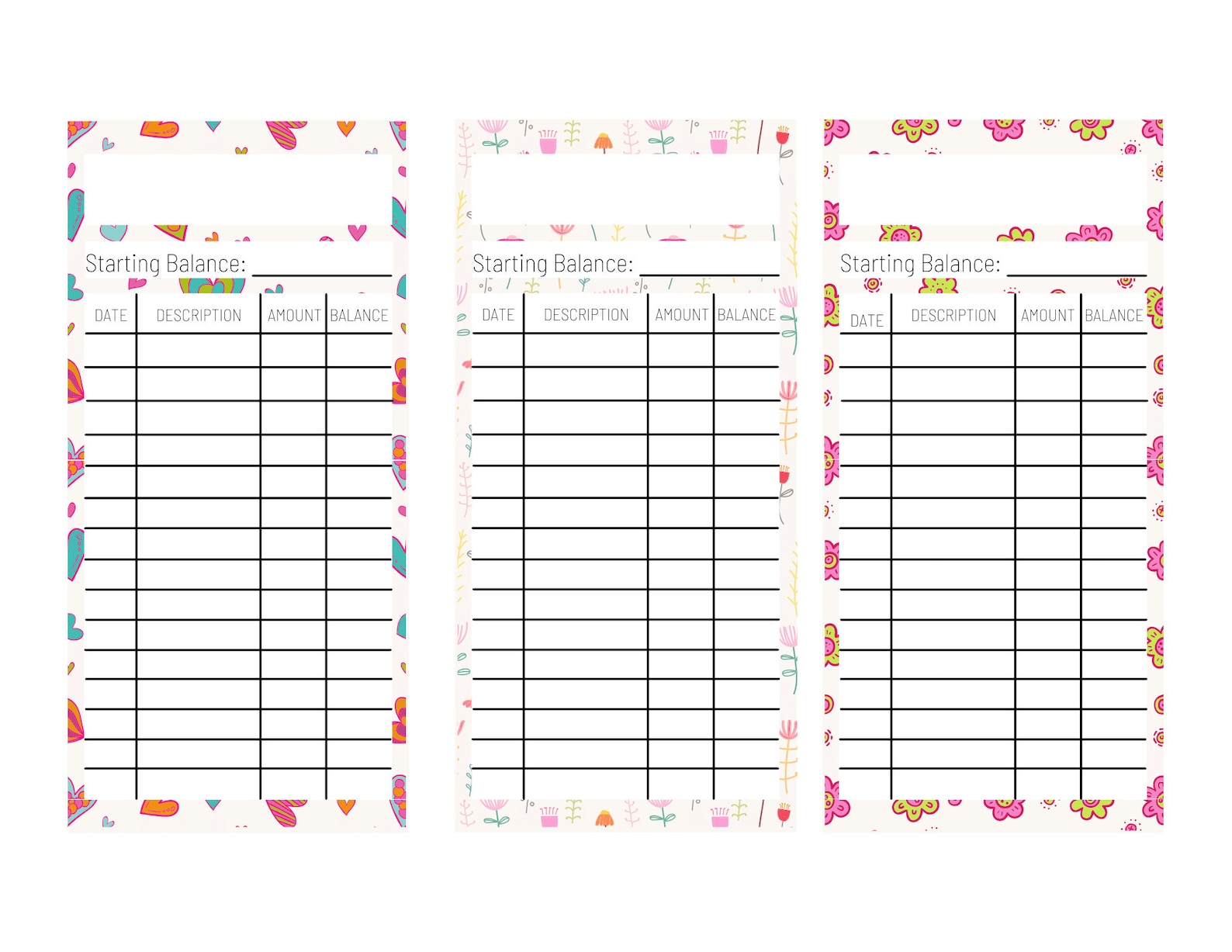 Cash Envelope Tracker Printable Cash Envelope Insert Budget | Etsy