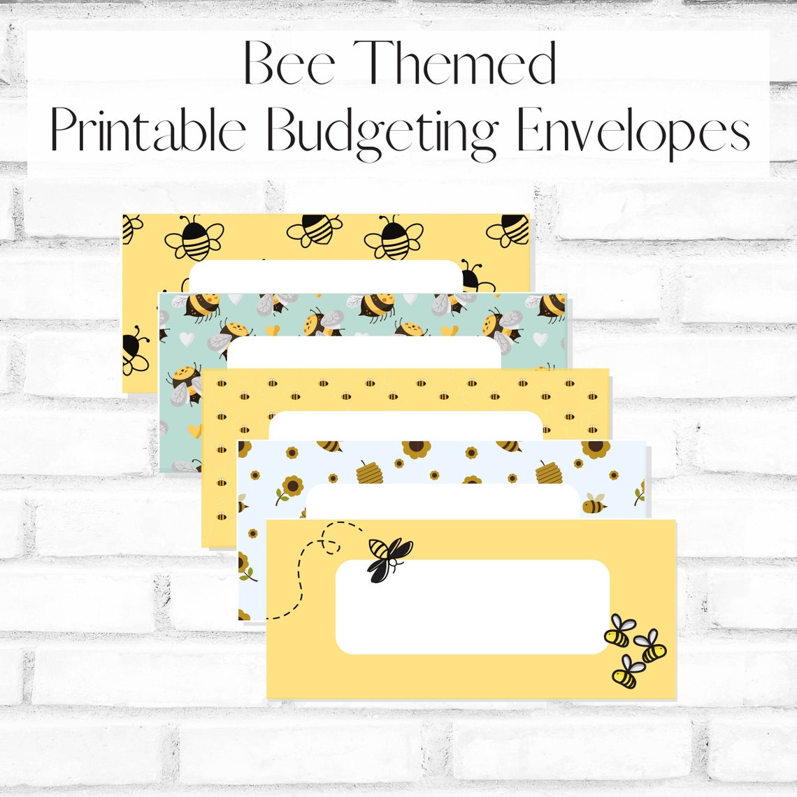 Bee-theme Cash Envelopes Printable Sinking Fund Envelopes - Etsy