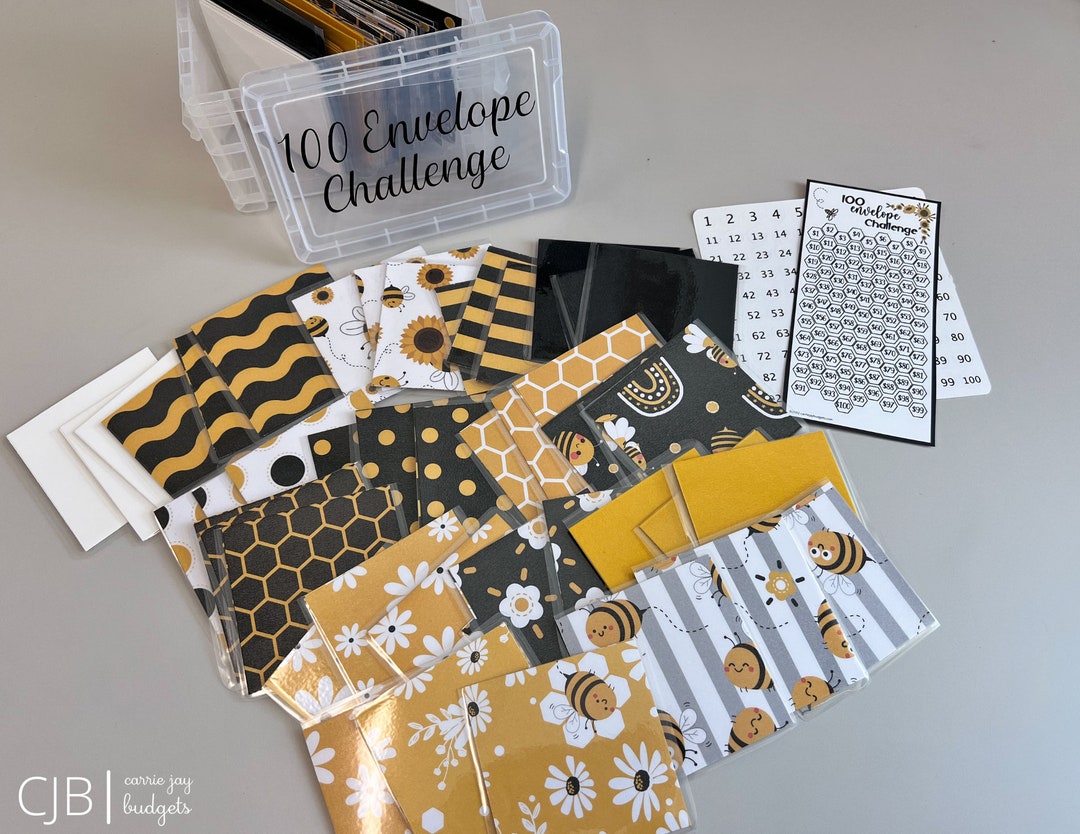 100 Envelope Challenge Box Money Saving Challenge 100 Envelope ...