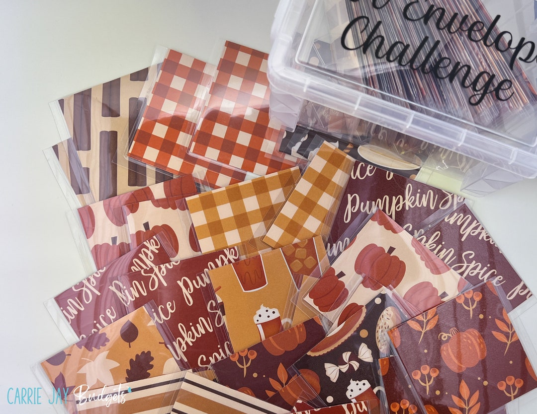 100 Envelope Savings Challenge Kit | 100 Envelope Challenge Box ...