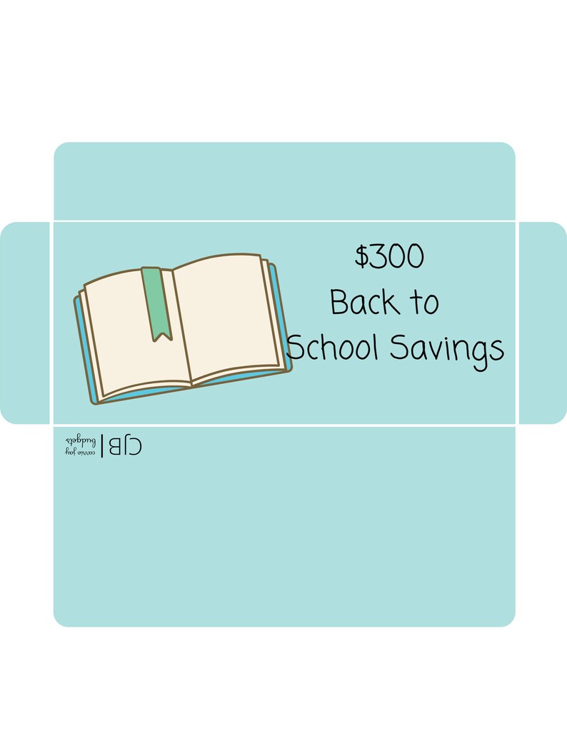 30 Day Back to School Savings Challenge Printable Goal and | Etsy