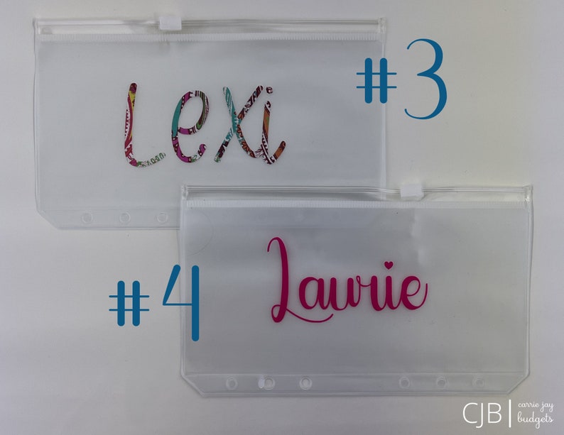 Custom Cash Envelope Labels and Zipper Envelopes A6 Cash - Etsy