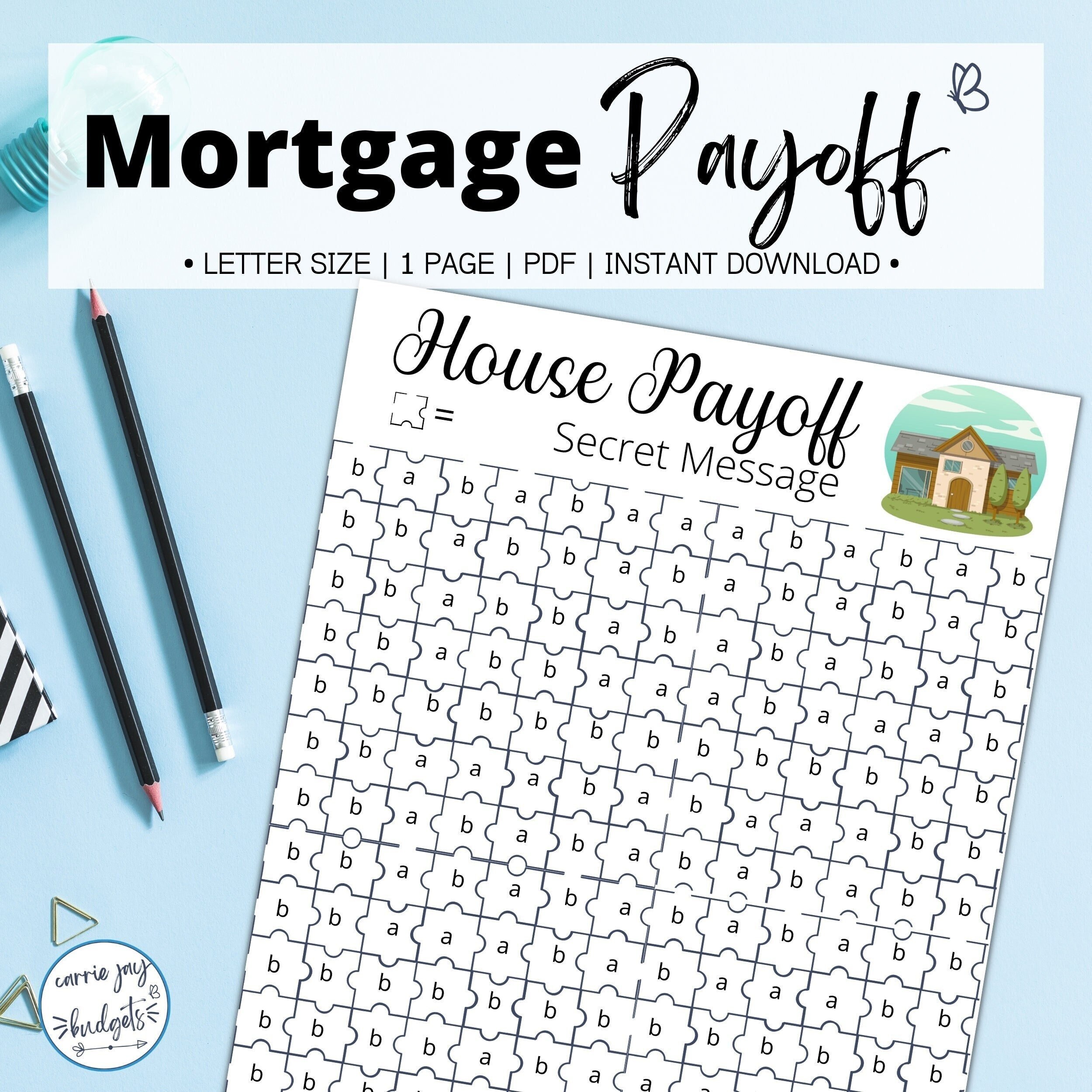 House Payoff Tracker Mortgage Tracker Debt Tracker Money - Etsy