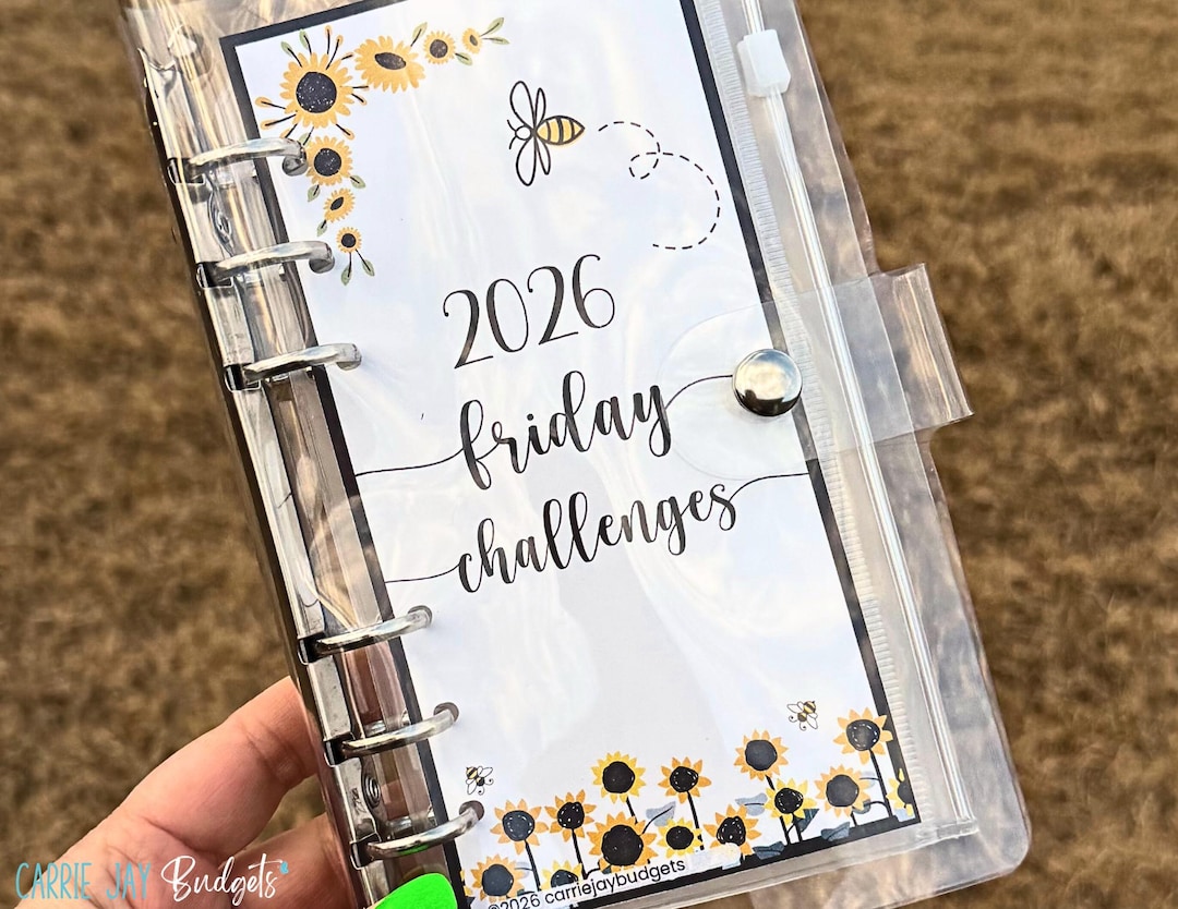 2026 Friday Monthly Savings Challenge Trackers Set of 12 | Savings ...