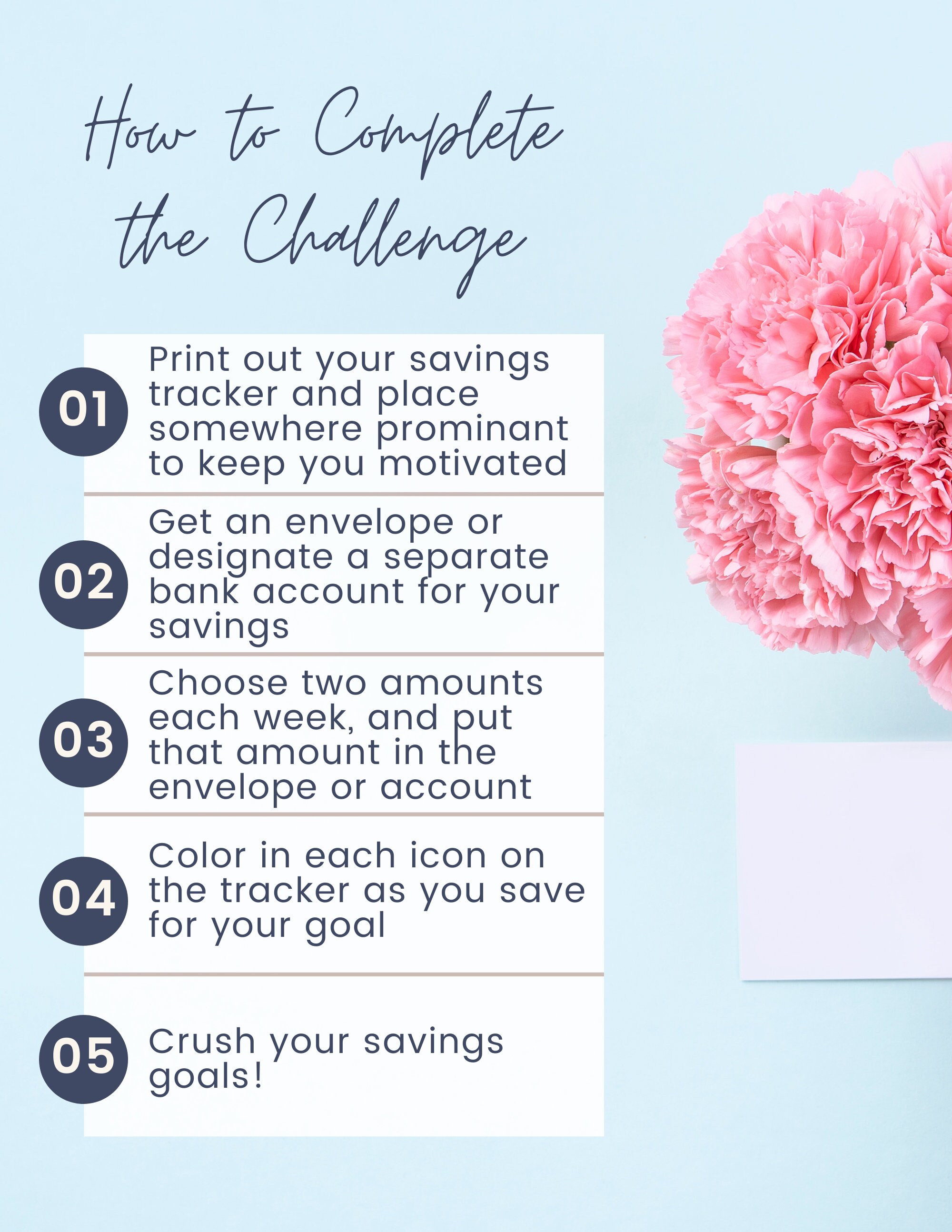 Gift Savings Challenge, Gift Printable Goal and Guide, Money Challenge ...