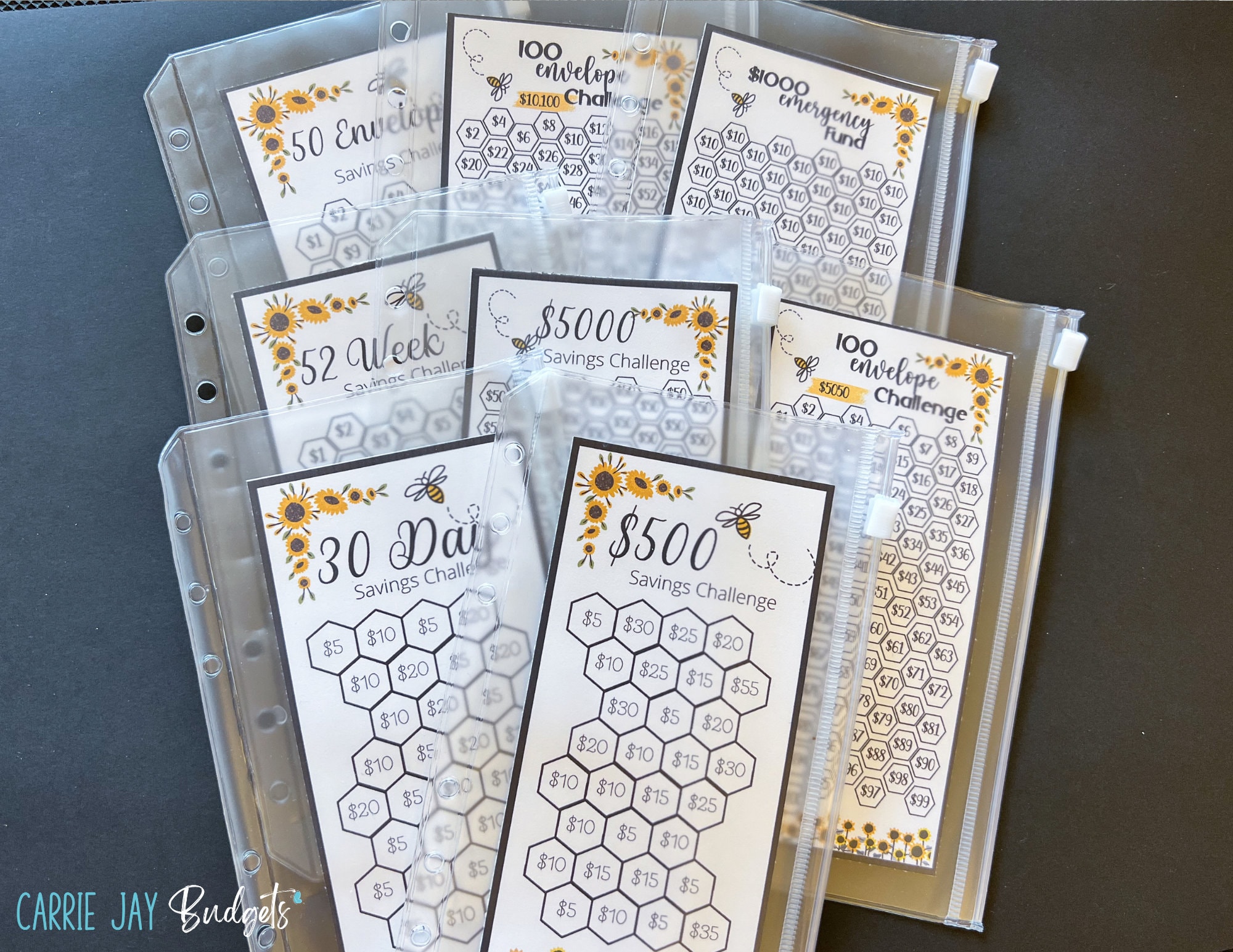 Budget Binder Savings Challenge Starter Set Set of 9 Mini - Etsy