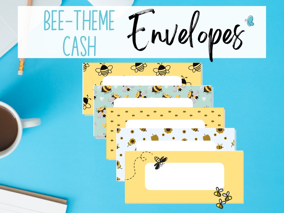 Printable Cash Envelopes Bee Theme Dave Ramsey Inspired Set - Etsy
