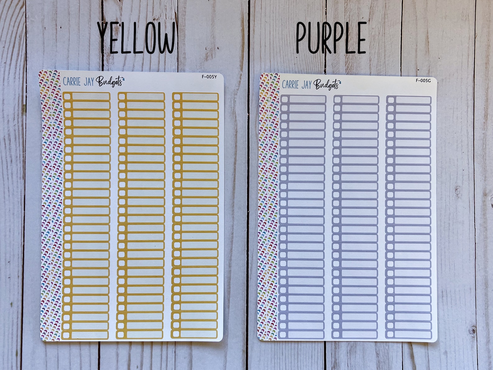 SET OF 5 Budget Expense Tracker Labels Planner Stickers - Etsy