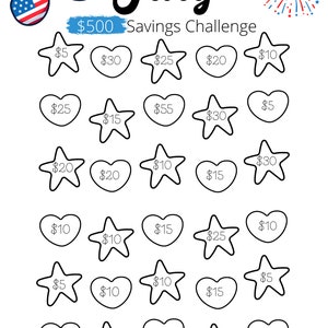 30 Day July Savings Challenge | Save 500 | Printable Goal and Guide ...