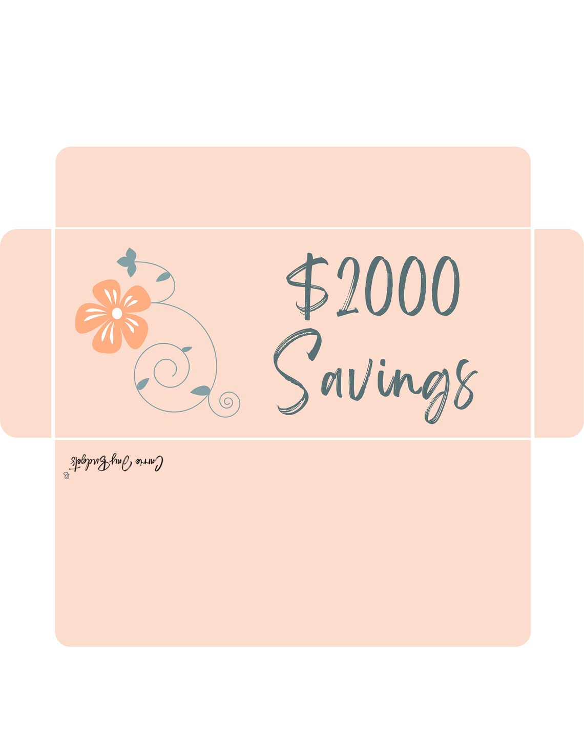 Printable Minimalist 2000 Savings Challenge Tracker 52 Week - Etsy