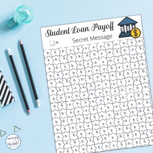 Student Loan Payoff Printable Tracker, Debt Payoff Printable Goal ...
