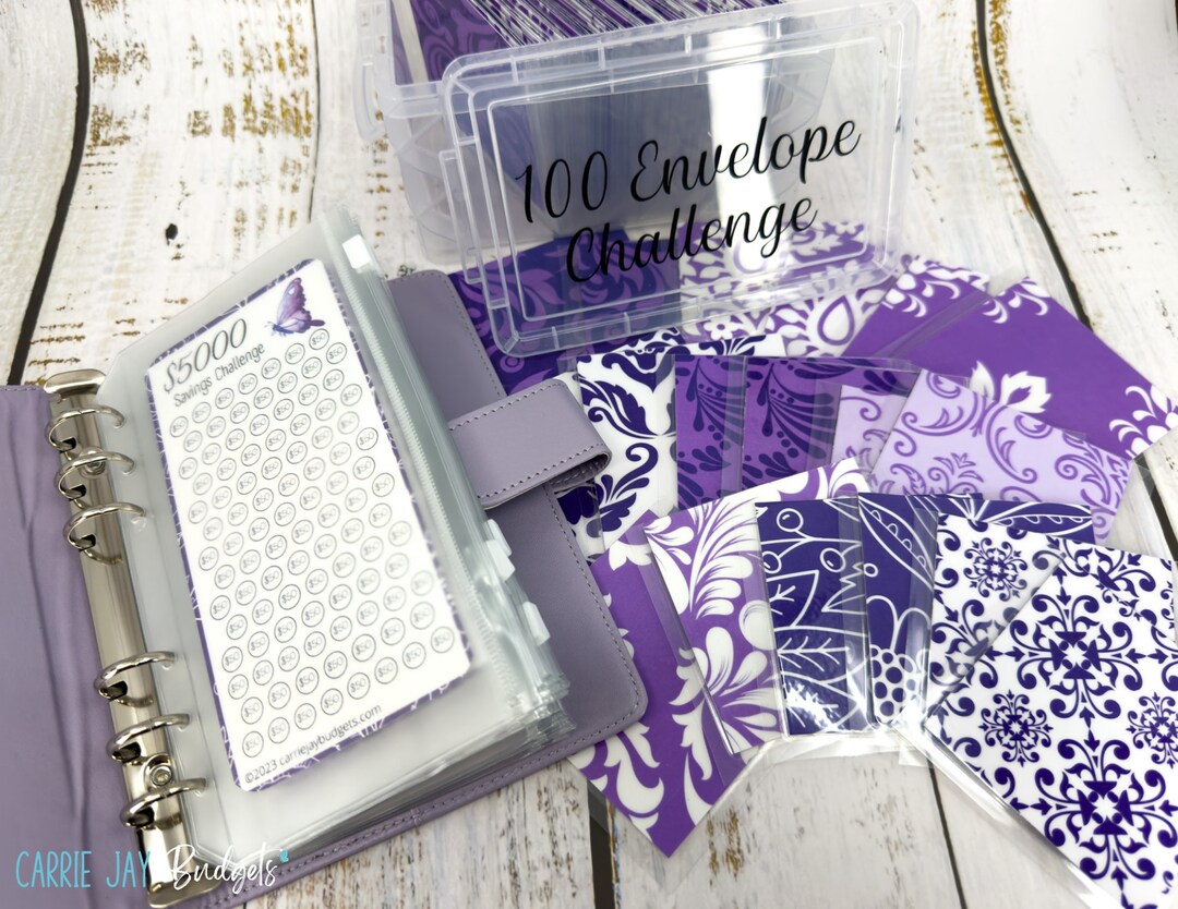 100 Envelope Challenge Box and Savings Challenge Starter Set | 10K ...