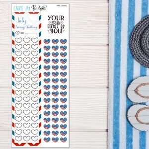 Planner Sticker Savings Challenge Full Sidebar | 12 Months | Savings ...