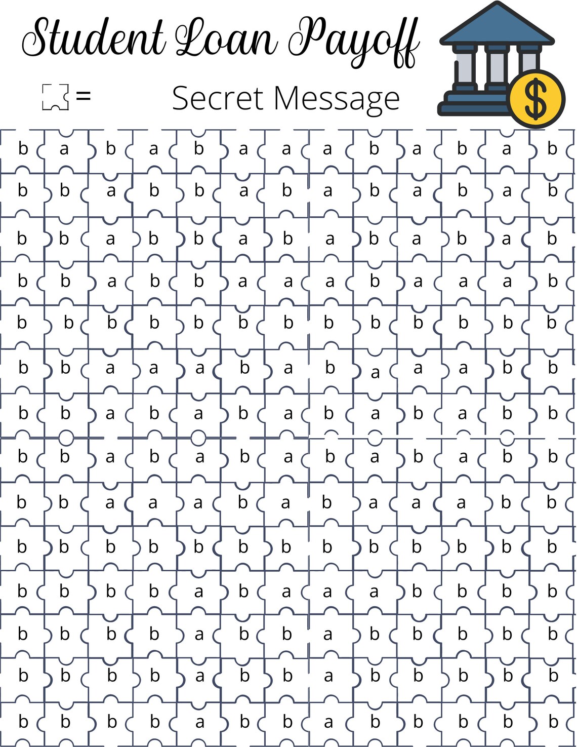 Student Loan Payoff Printable Tracker Debt Payoff Printable - Etsy