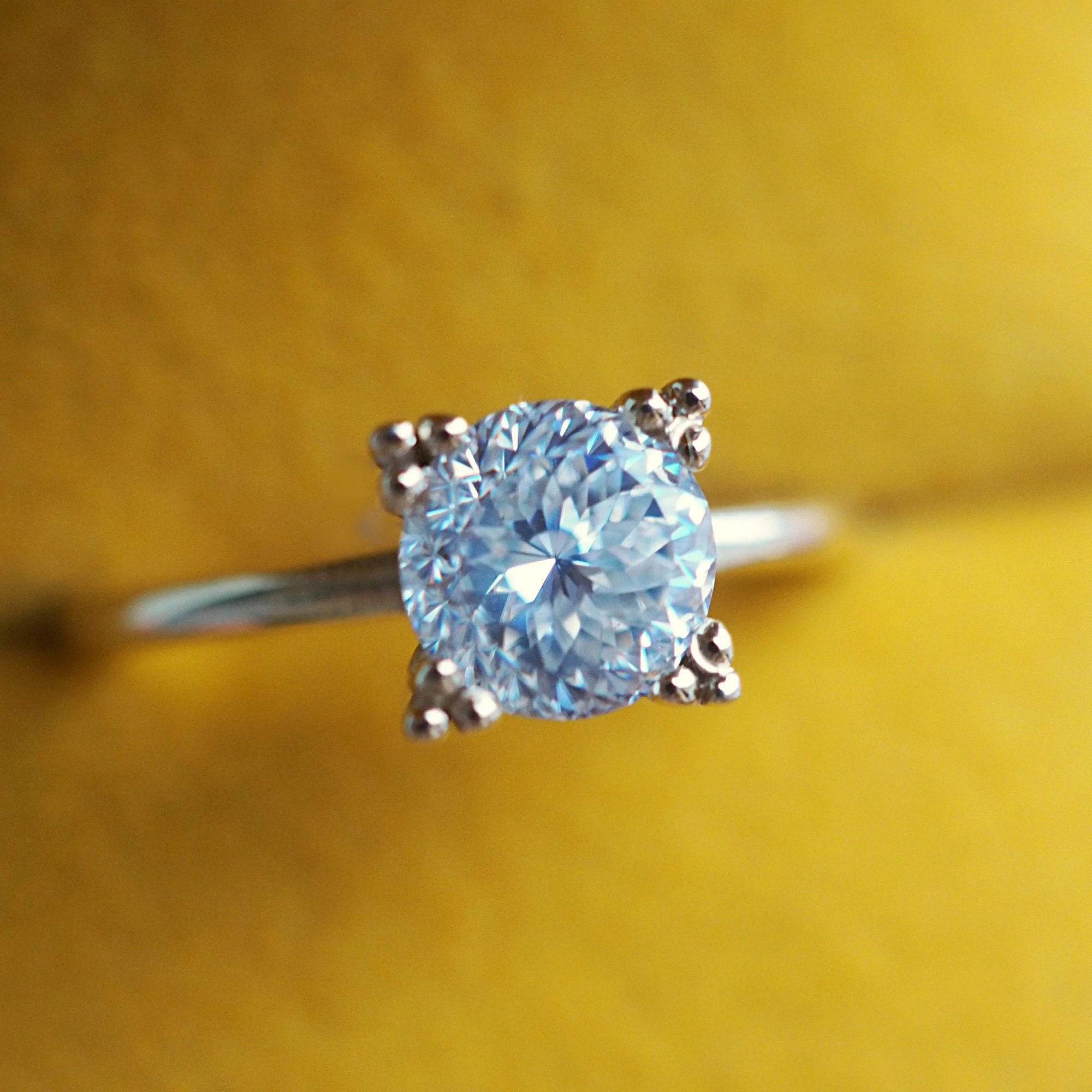 Portuguese Cut Moissanite Engagement Ring Portuguese Cut - Etsy