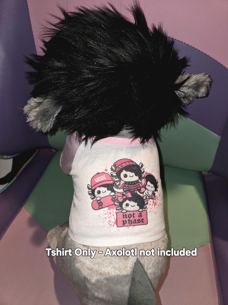 Shirt Only - Emo Axolotl Tshirt PJ Kawaii Punk Rock Band Skater Spooky ...