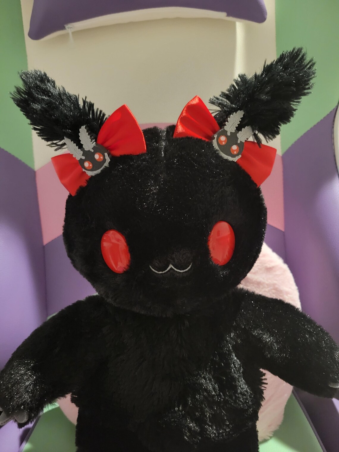 BOWS ONLY Moth Build Bears Ties Red Mothman Kawaii Stuffed Animal Teddy ...