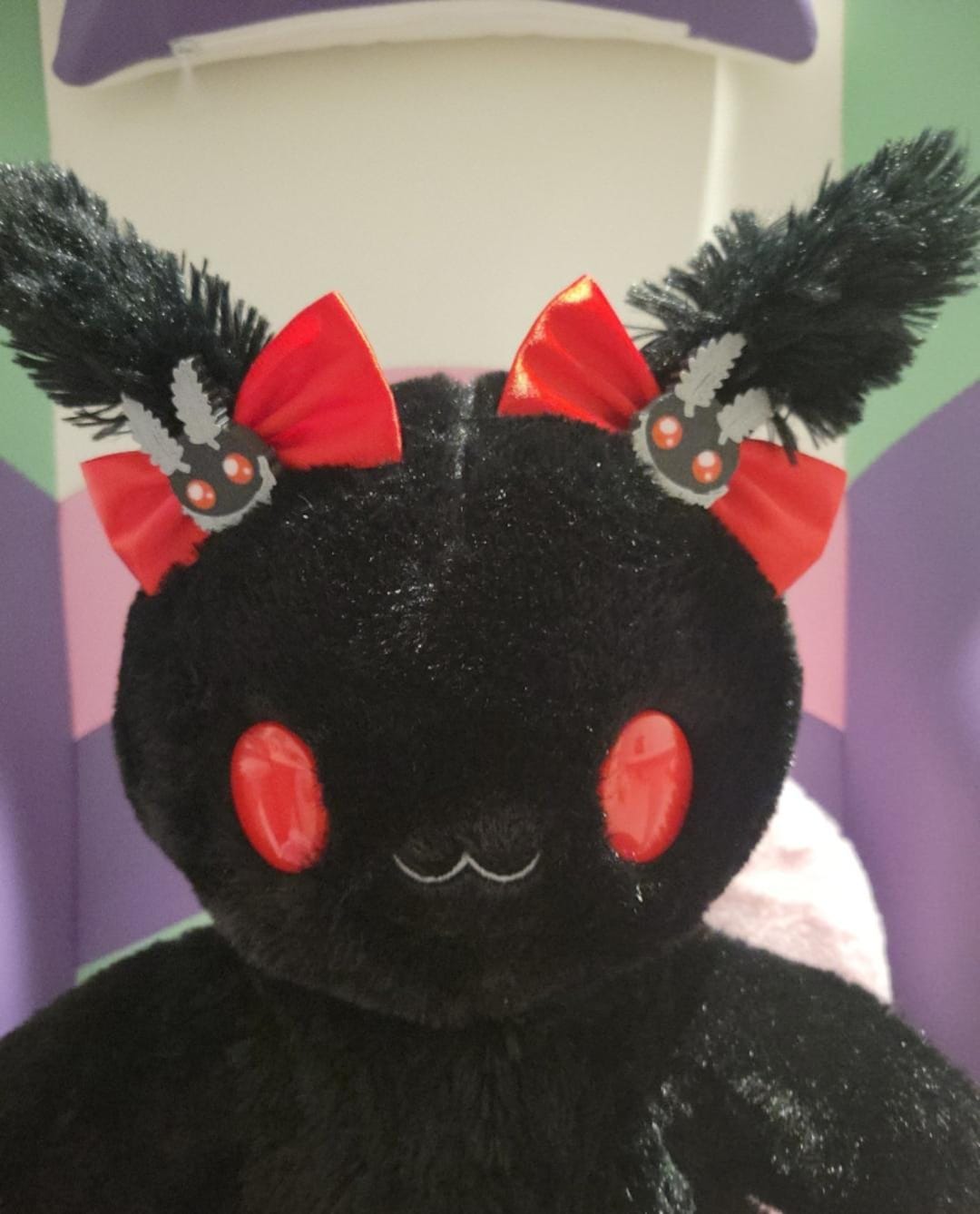 BOWS ONLY Moth Build Bears Ties Red Mothman Kawaii Stuffed Animal Teddy ...