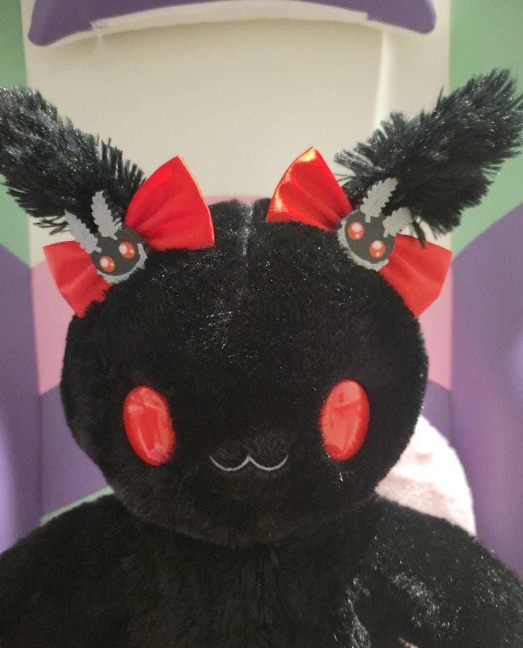 BOWS ONLY Moth Build Bears Ties Red Mothman Kawaii Stuffed Animal Teddy ...