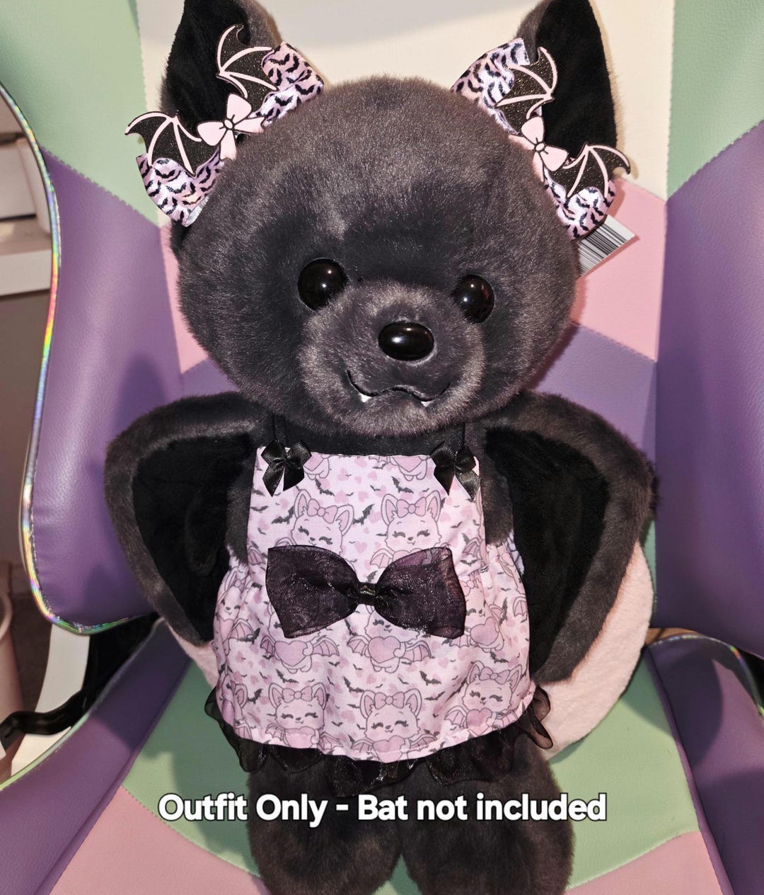 Outfit Only - Bat Dress Outfit Mothman Cryptid Kawaii Build Bears Plush ...