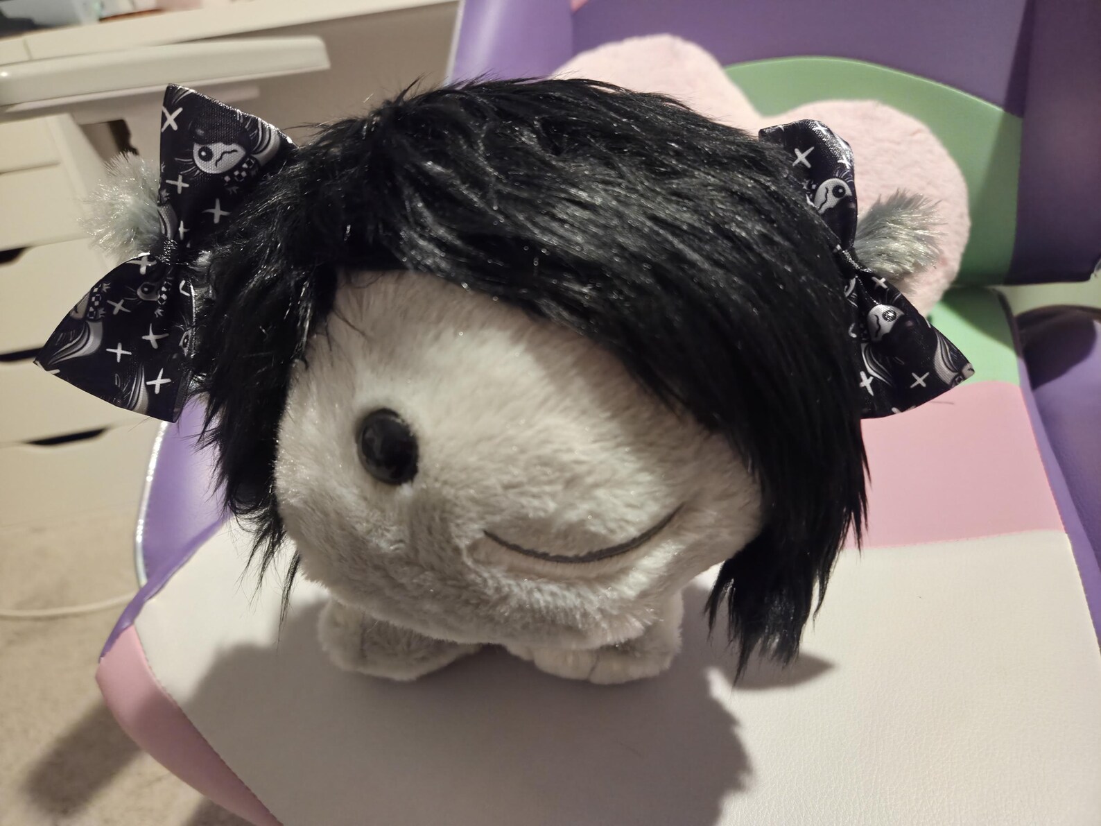 Bows Only - Emo Axolotl Neck Tie Goth for Teddy Build Bears Elastic ...