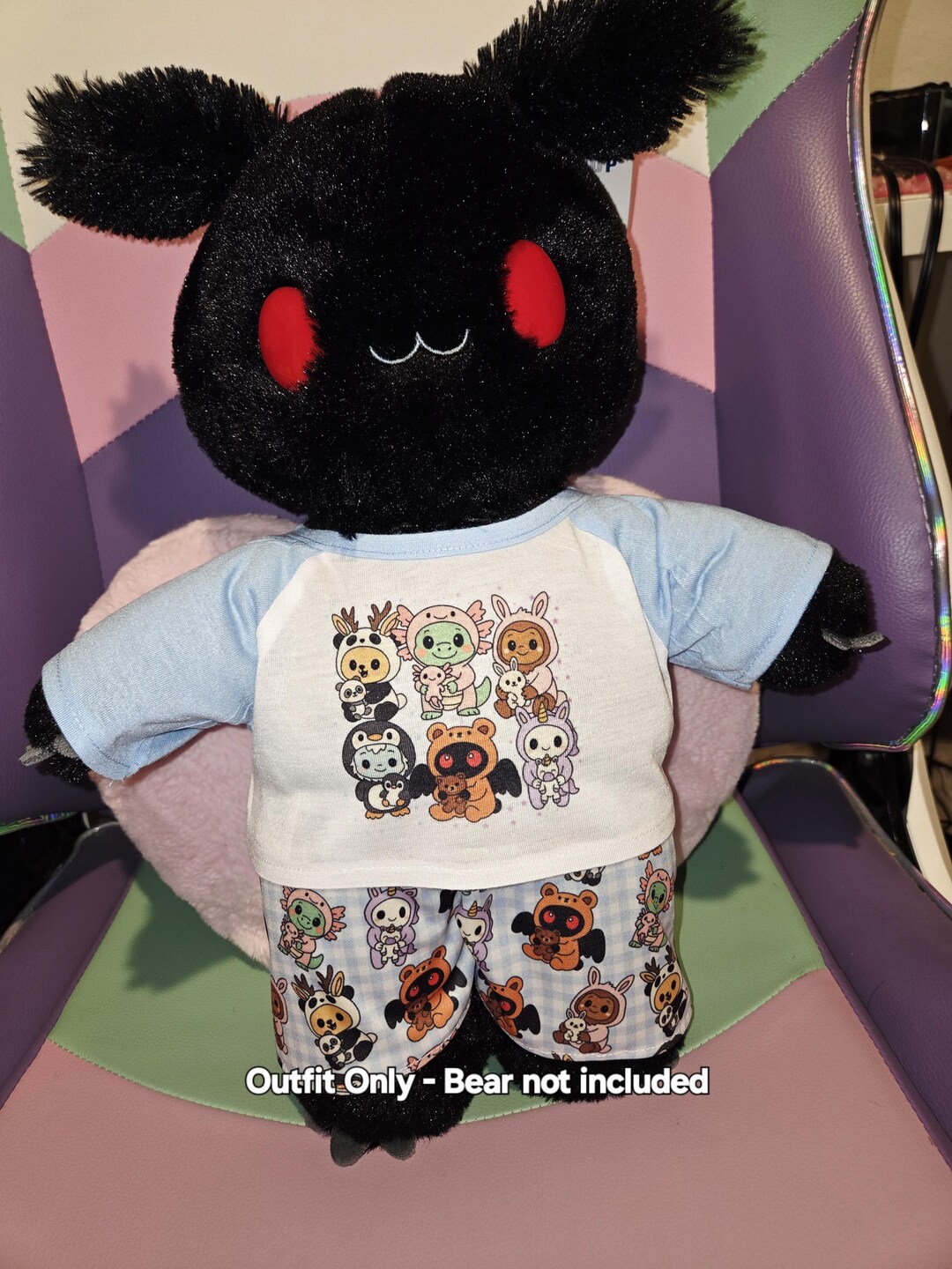 Outfit Only - Moth Mothman Cryptids Pjs Sleeper Emo Goth Build Bear ...