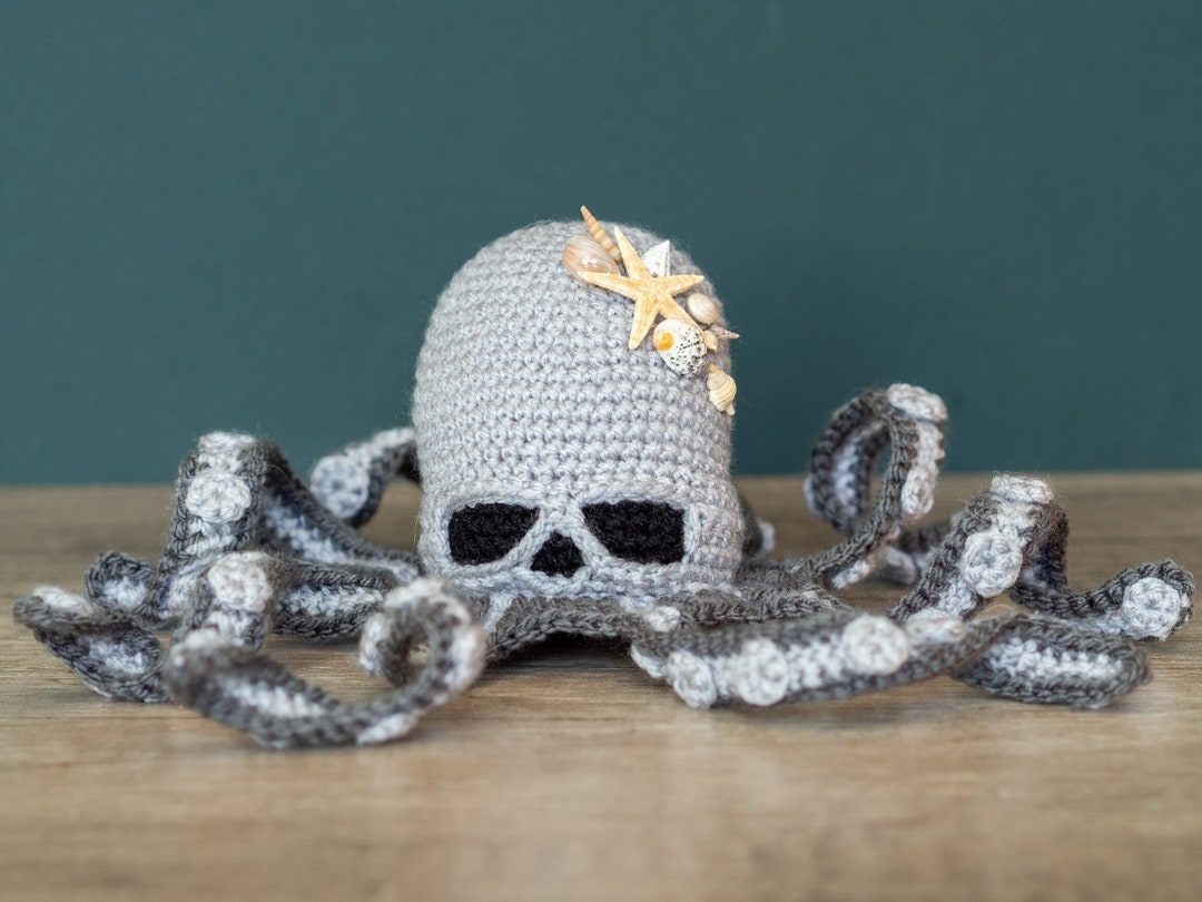 Creepy Crochet Octopus Hand Made Real Sea Shells - Etsy