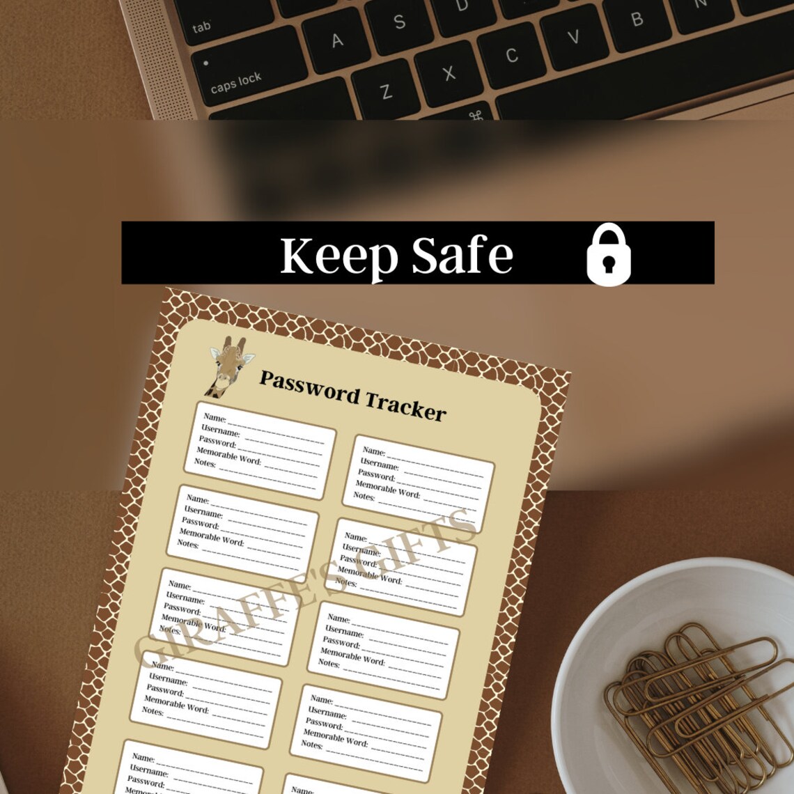 Printable Password Tracker, Password Book, Password Tracker, Password ...