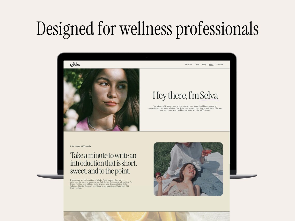 Clean Squarespace Template, Wellness Website Template, Life Coach ...