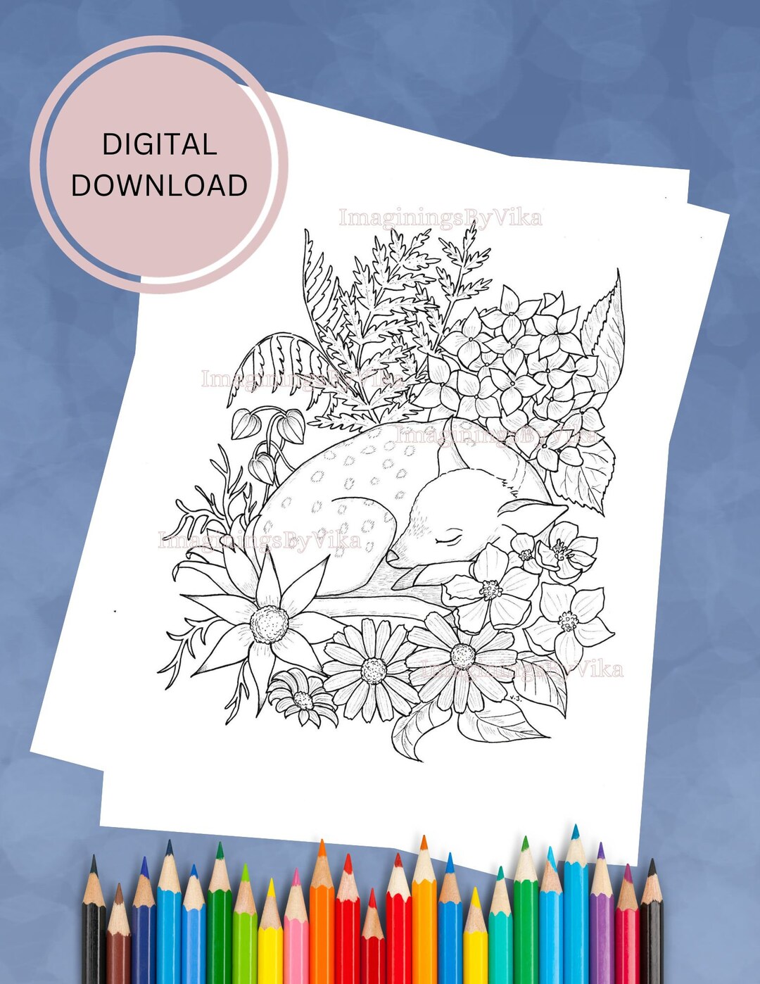 Coloring Pages. Baby Animals. Art Therapy for Kids and Adults. - Etsy