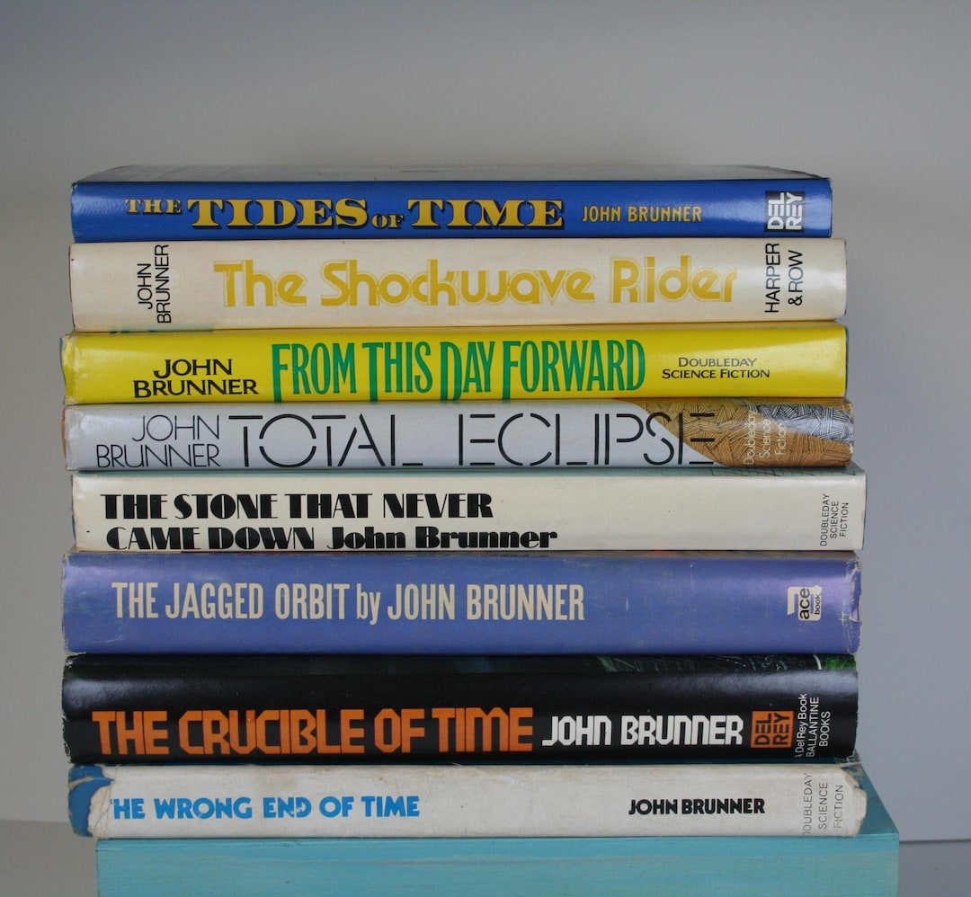 John Brunner Sci-fi Book Set: Shockwave Rider, Total Eclipse, Jagged ...