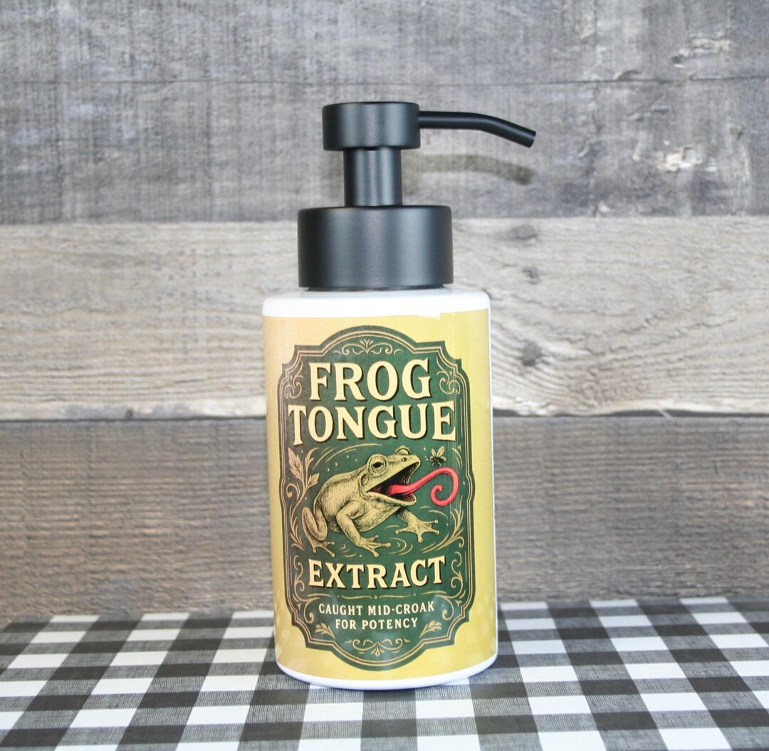 Halloween Soap Dispenser 18oz Frog Tongue Extract - Etsy