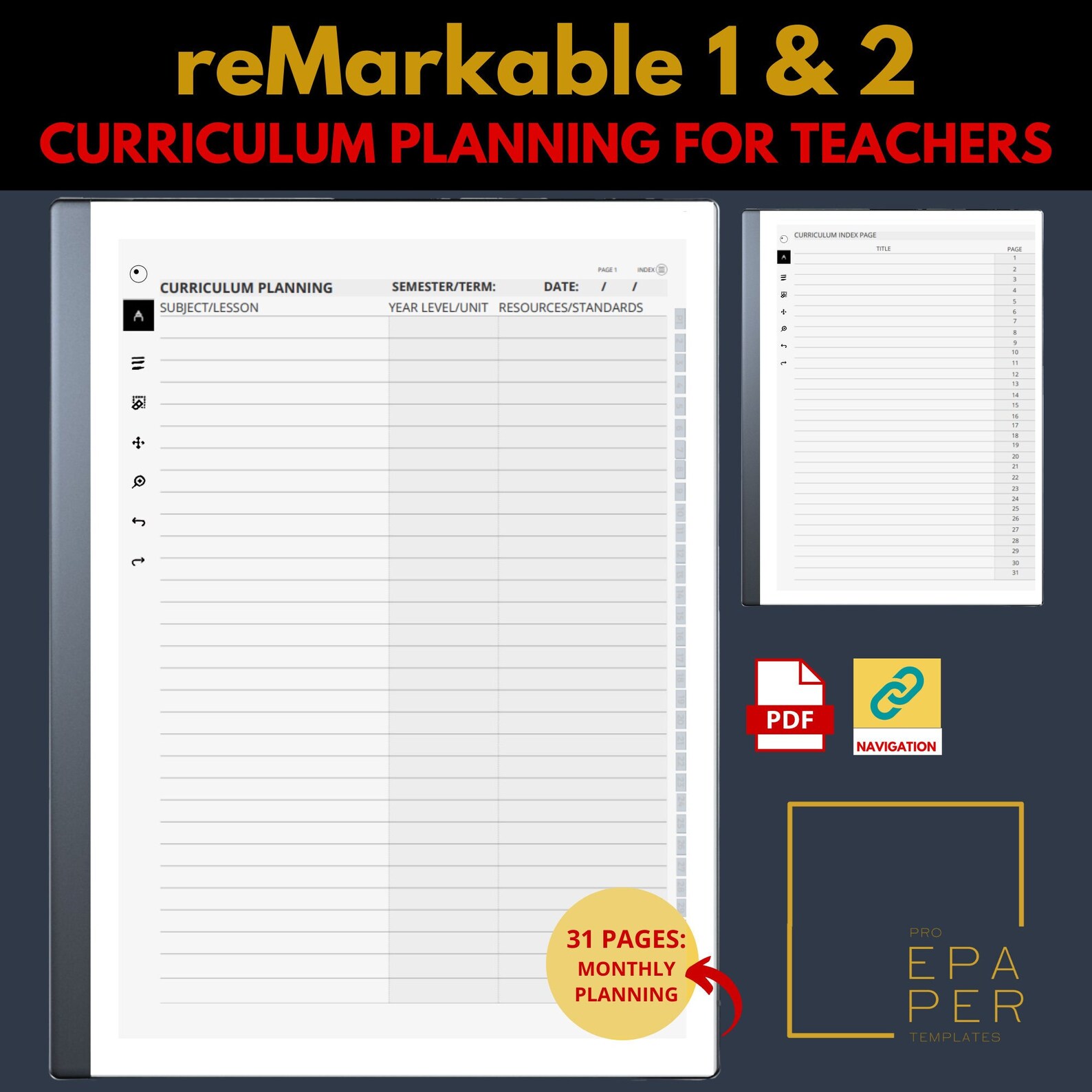 Curriculum Planning for Teachers, Educators, Remarkable 2 Users, Ed ...