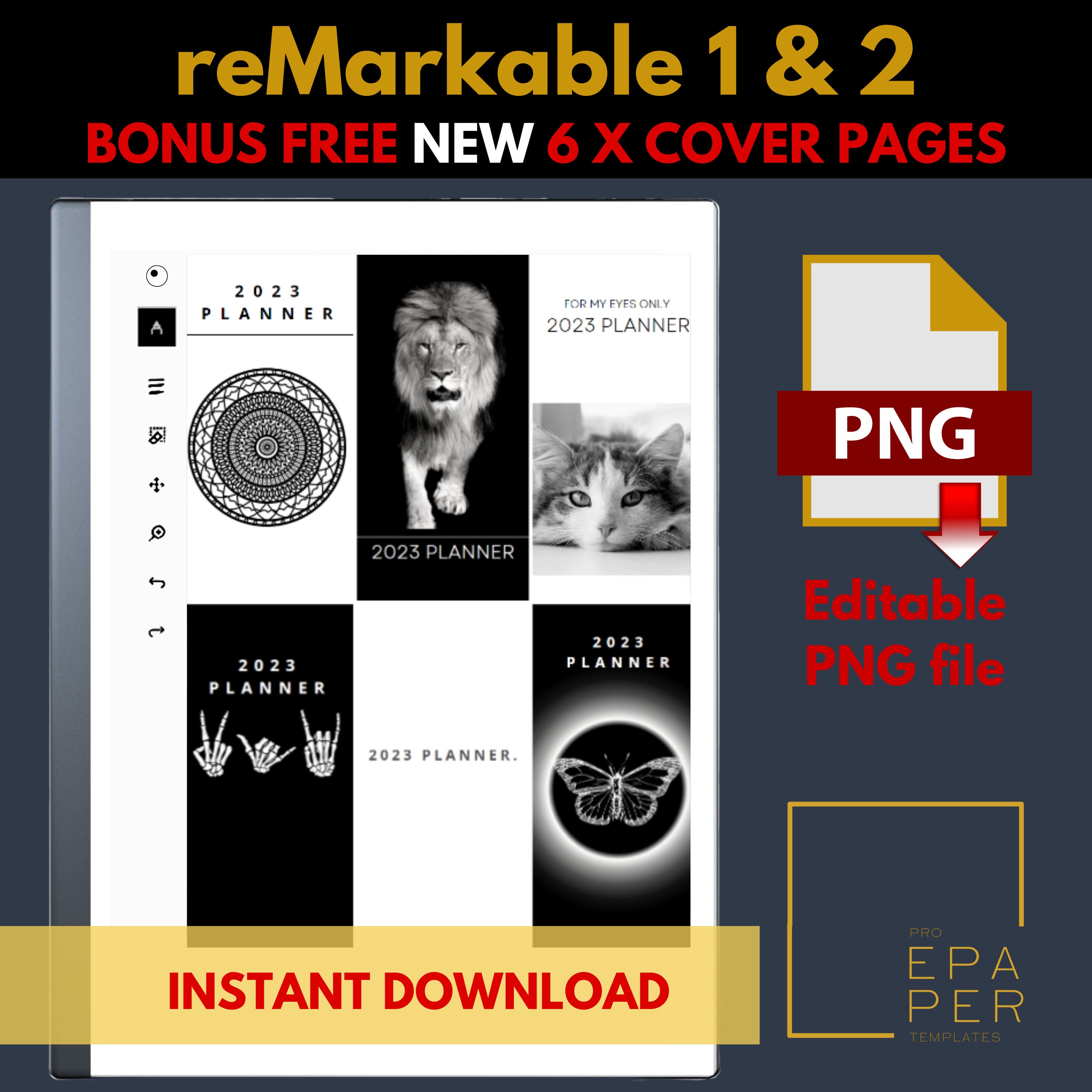 Remarkable 2 Templates Bundle hyperlinks 2023 Planner for Remarkable 1 ... Remarkable 2 Templates Bundle hyperlinks 2023 Planner for Remarkable 1 ...