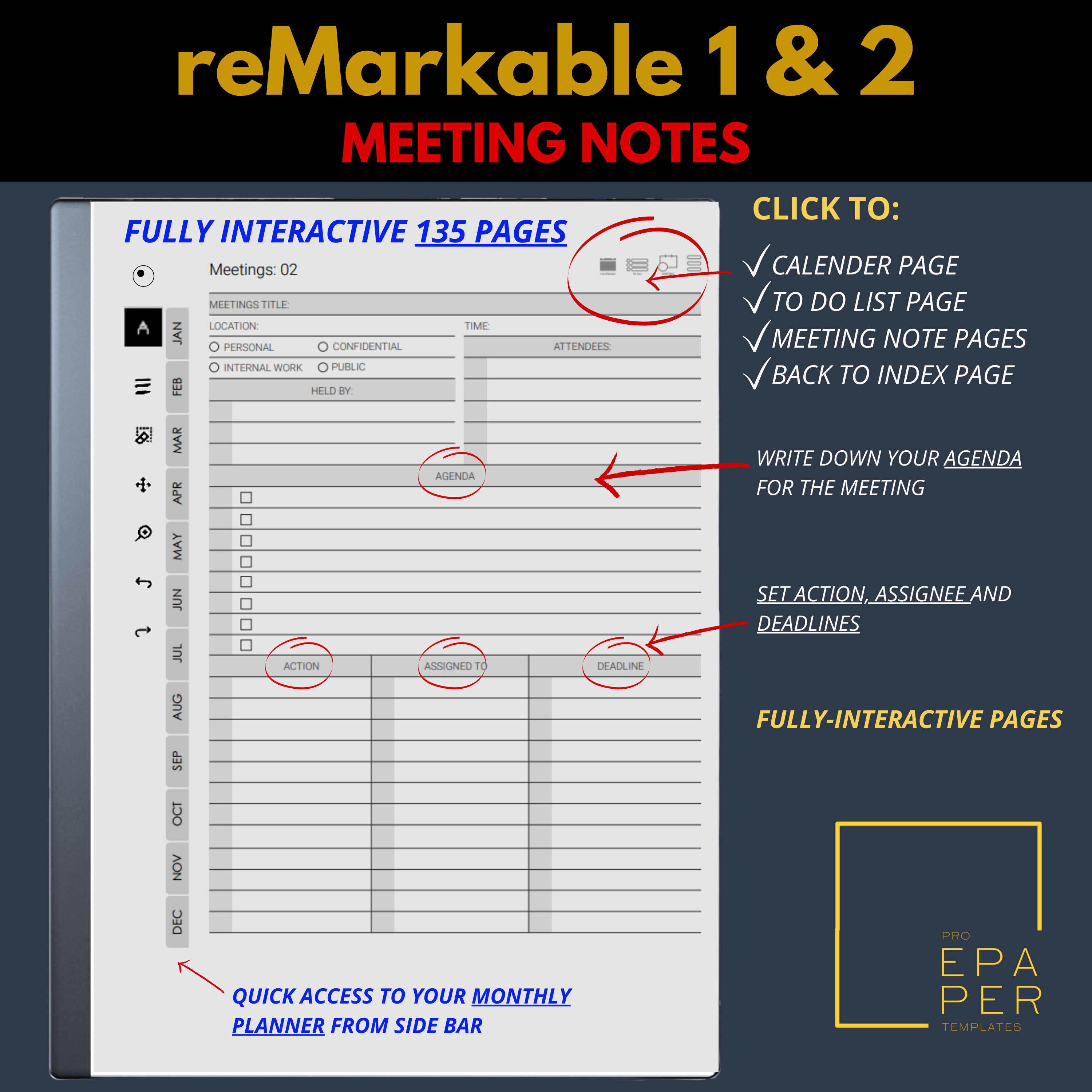 Remarkable 2 Templates Bundle hyperlinks 2023 Planner for Remarkable 1 ... Remarkable 2 Templates Bundle hyperlinks 2023 Planner for Remarkable 1 ...