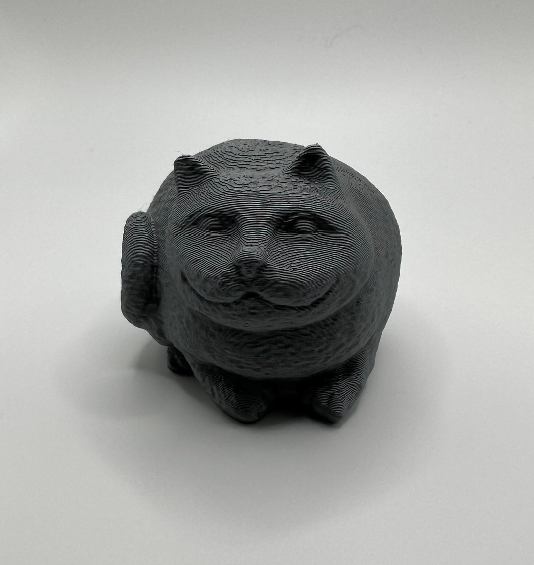 3D Printed Fat Cheshire Cat - Etsy