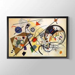 Wassily Kandinsky Transverse Line 1923 Canvas Wall Art Famous Fine Arts ...