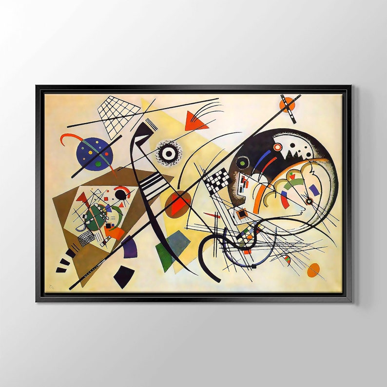 Wassily Kandinsky Transverse Line 1923 Canvas Wall Art Famous Fine Arts ...