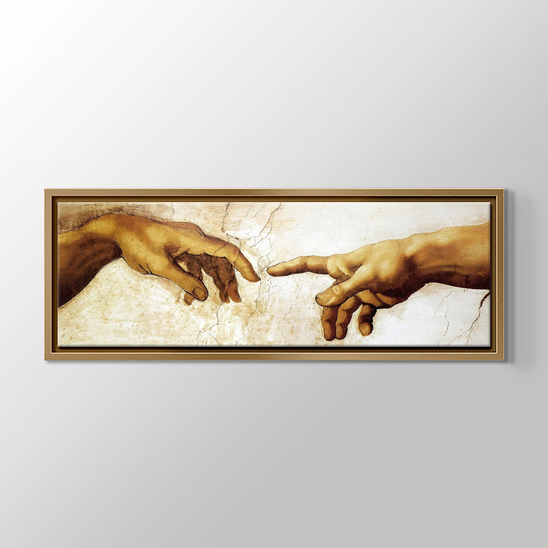 Michelangelo Buonarroti Creation of Adam Wall Art Painting on Canvas ...
